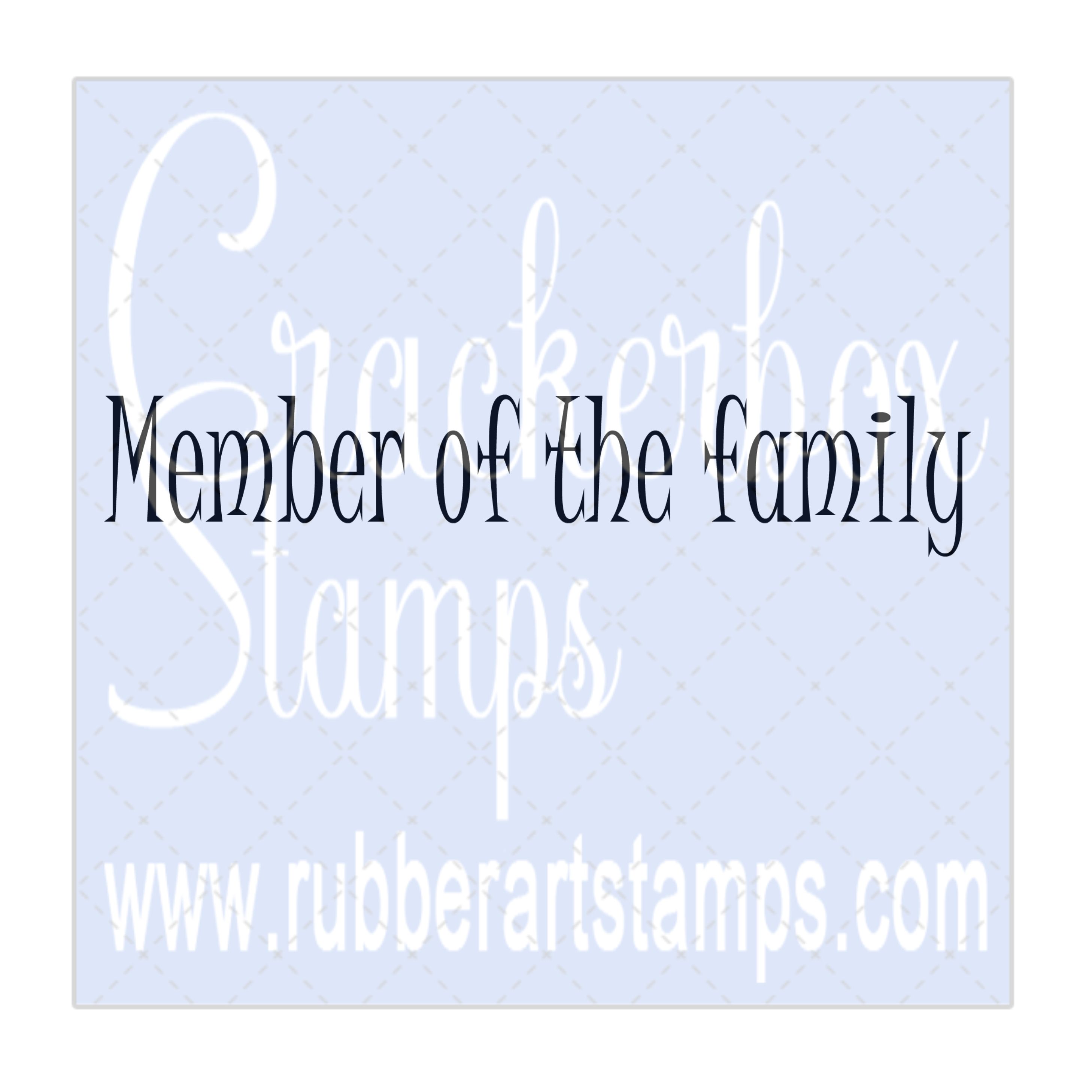 Family Member - Crackerbox Stamps