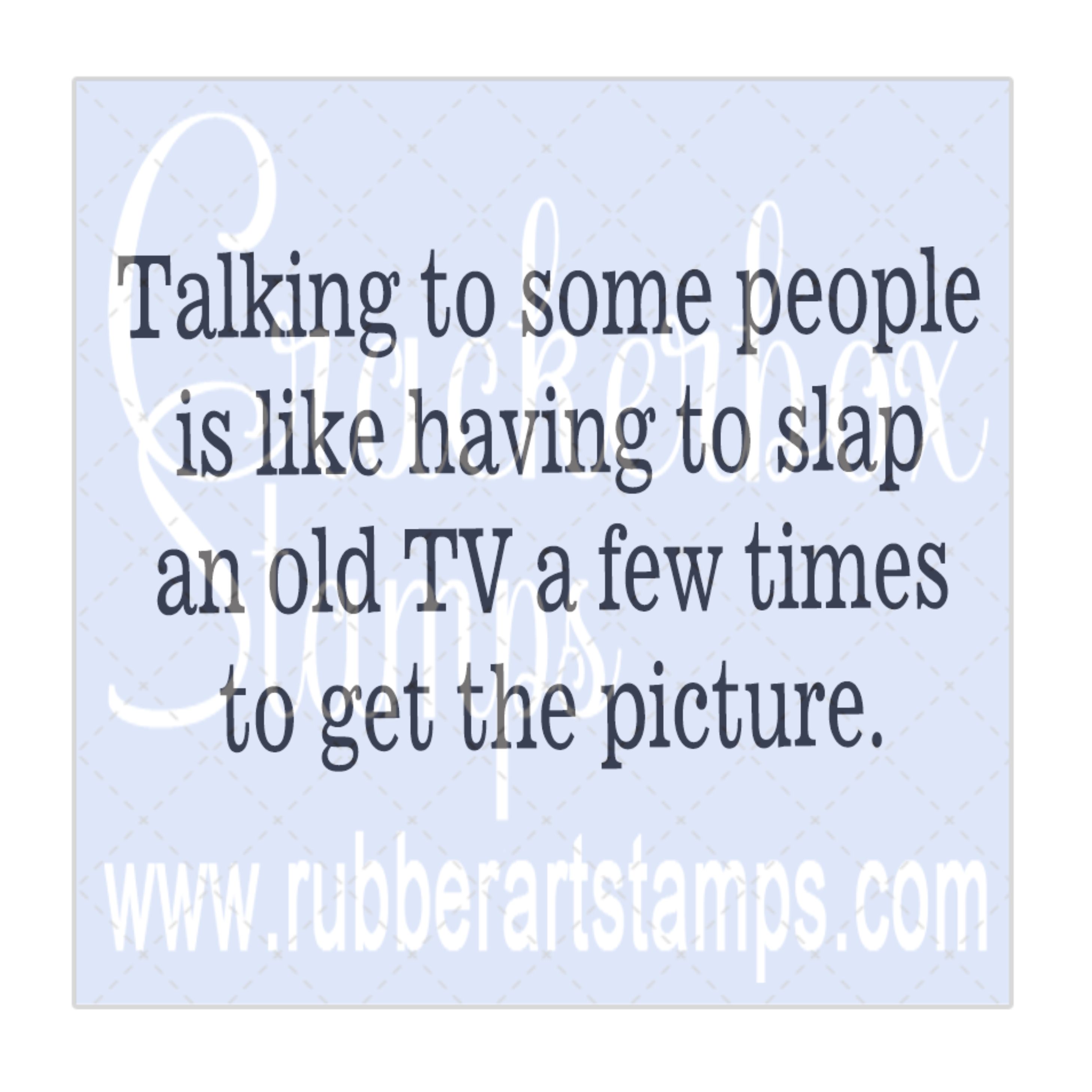 Slap Old TV - Crackerbox Stamps
