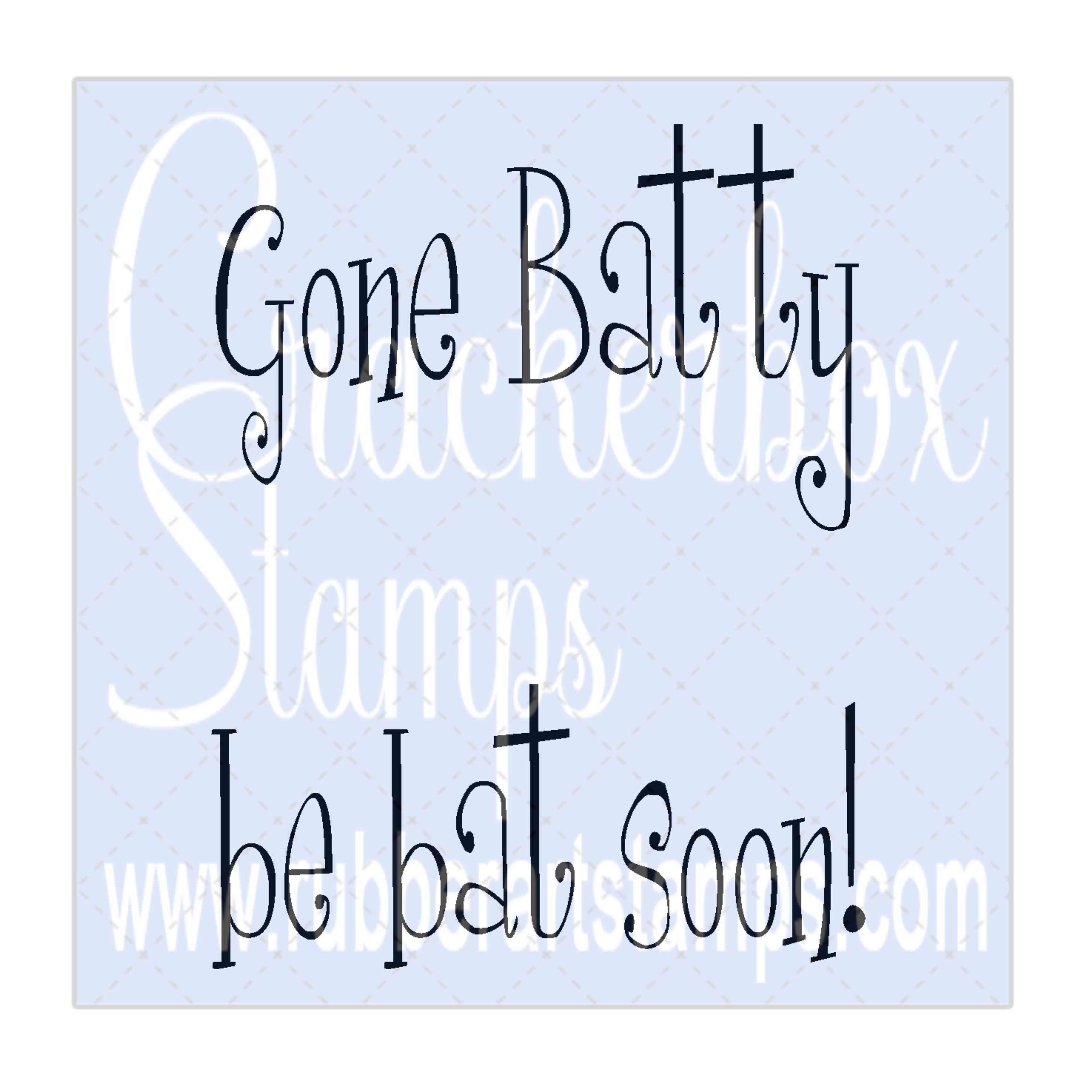 Gone Batty - Crackerbox Stamps
