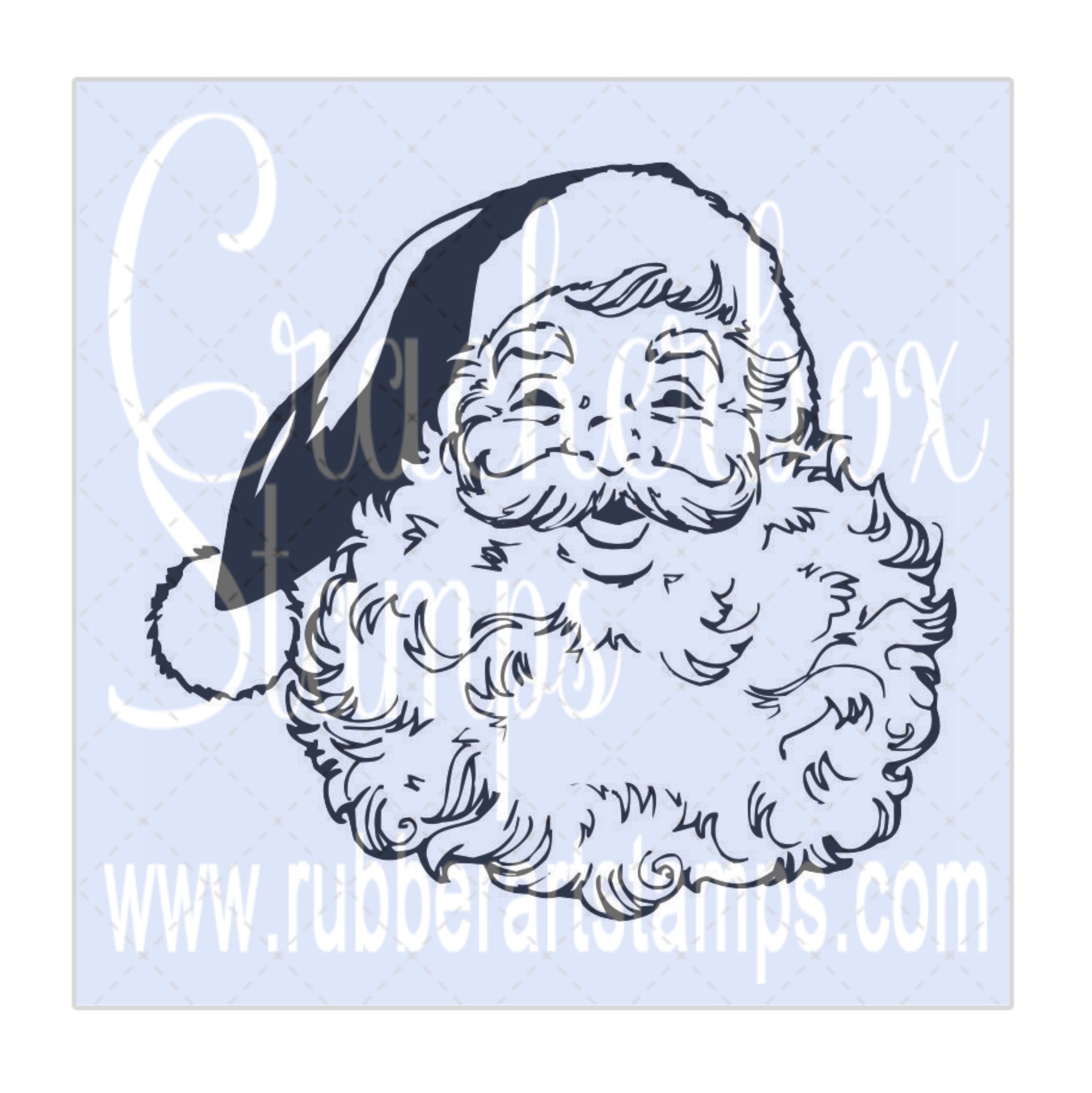 Santa Smiling - Crackerbox Stamps