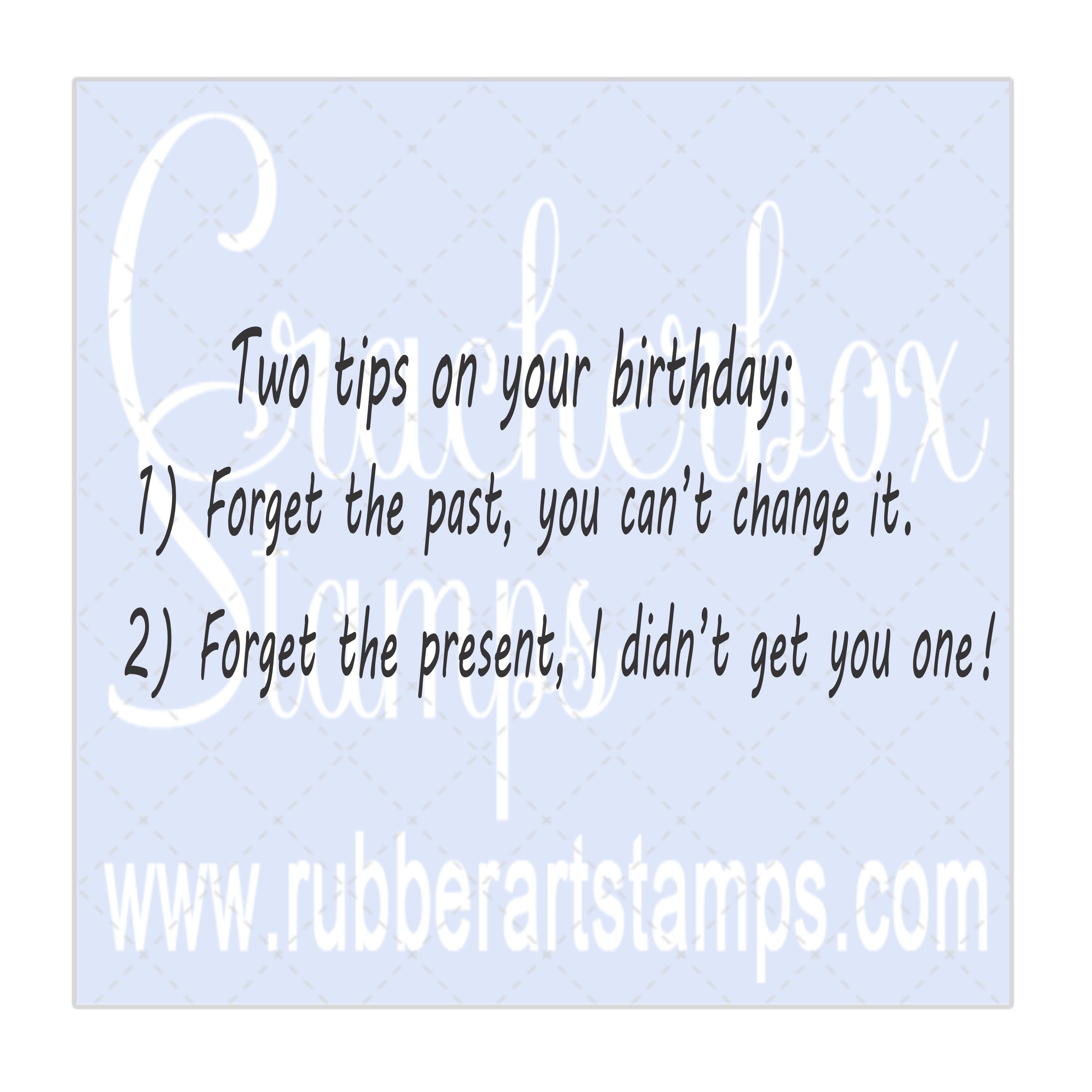Birthday Tips - Crackerbox Stamps