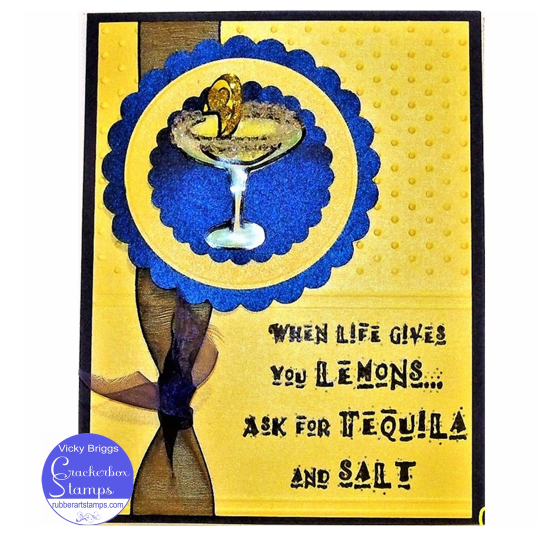 Cocktail Glass - Crackerbox Stamps