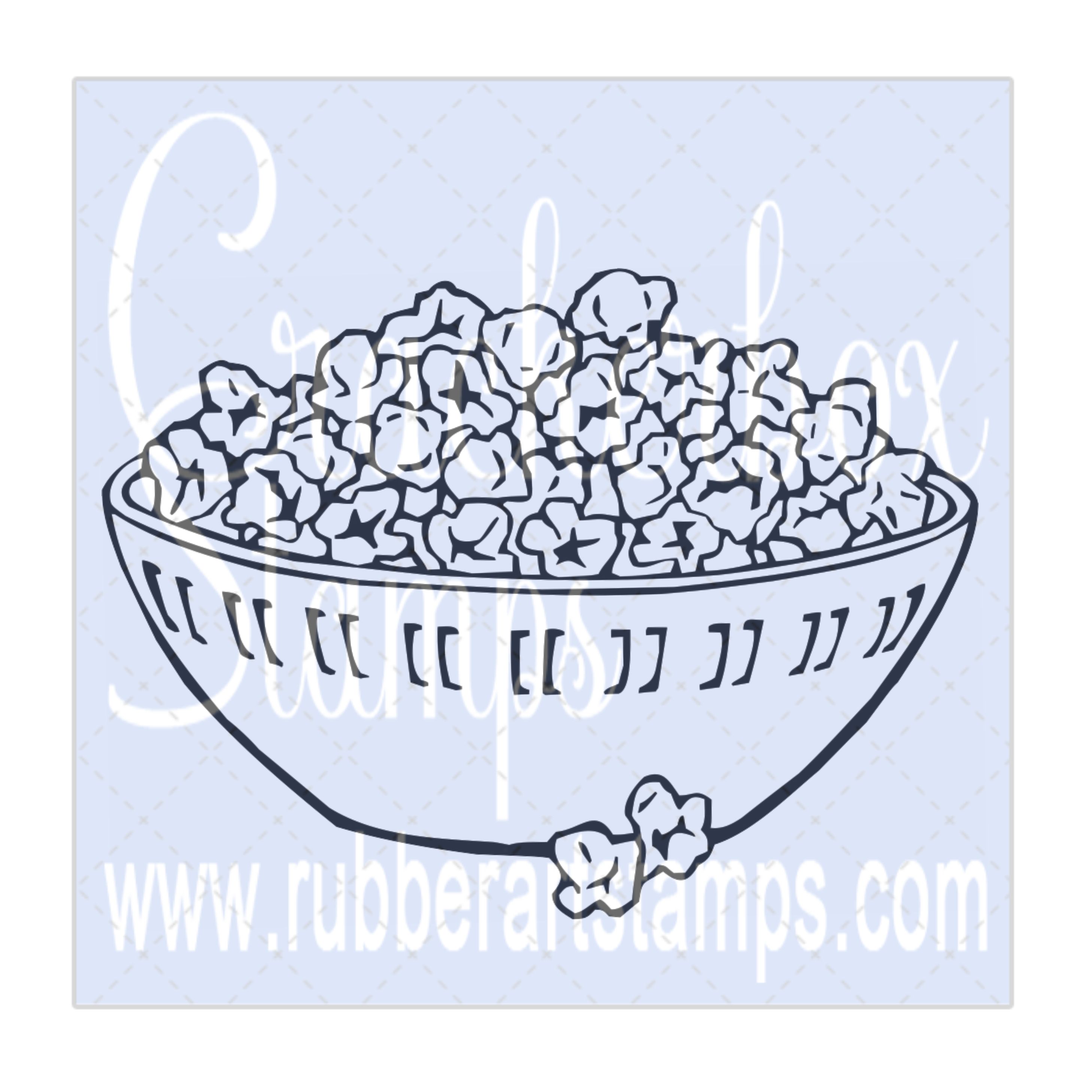 Popcorn Bowl - Crackerbox Stamps