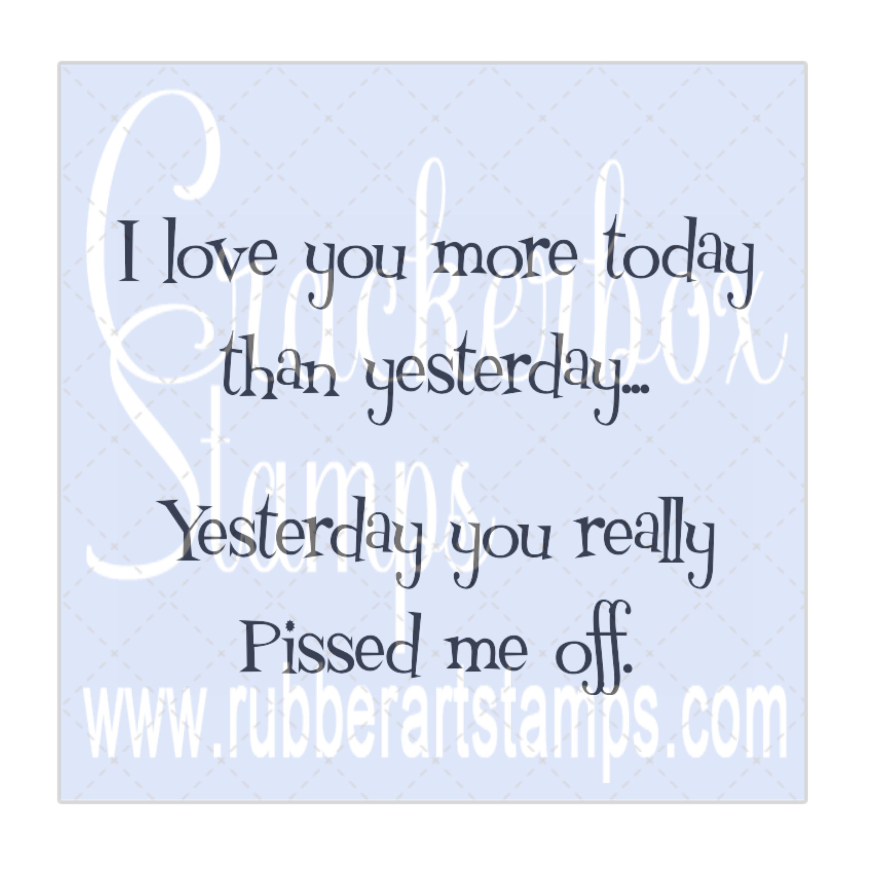 Pissed Me Off - Crackerbox Stamps