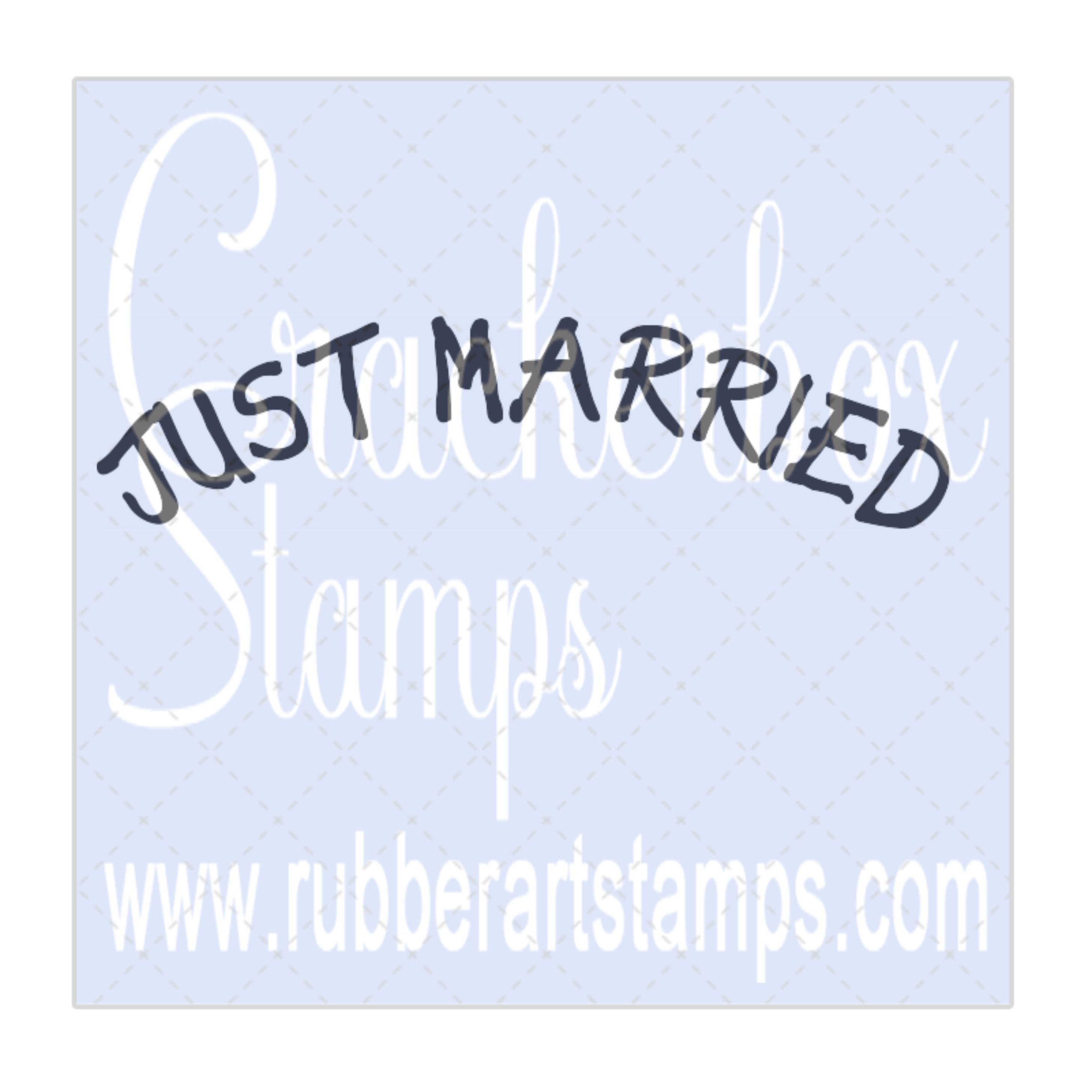 Just Married - Crackerbox Stamps