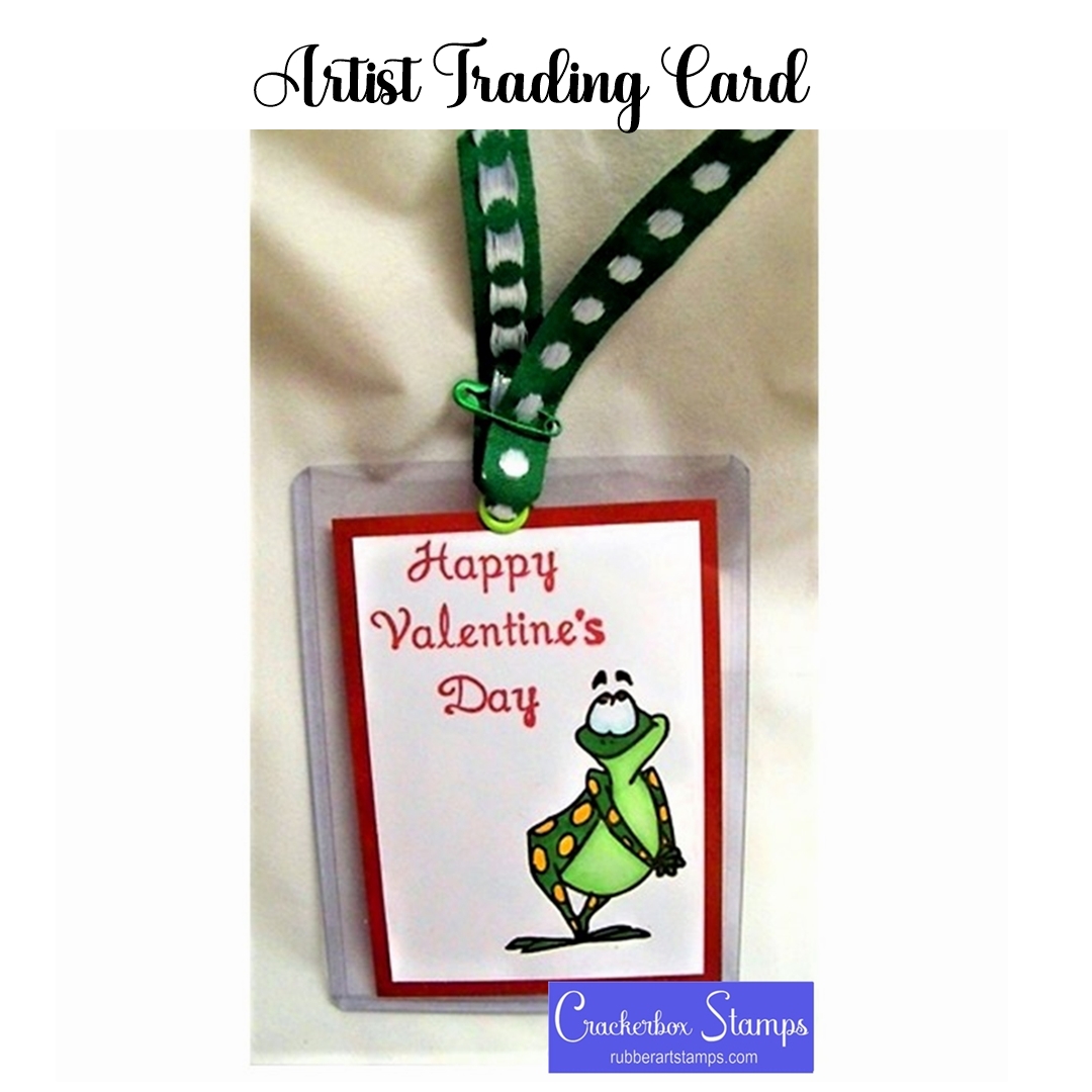 Valentine With Cute Frog - Crackerbox Stamps