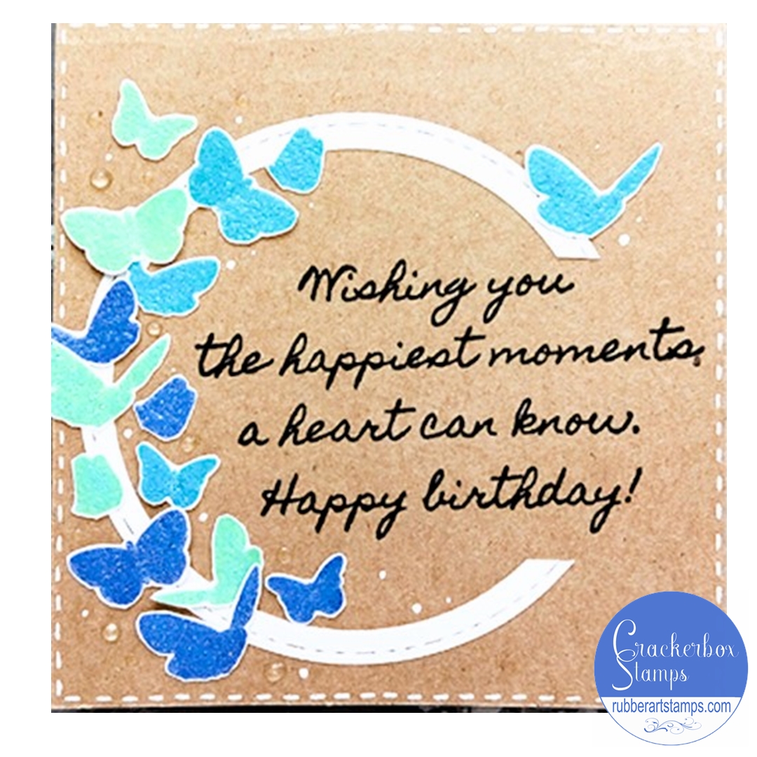 Butterfly Circle - Crackerbox Stamps