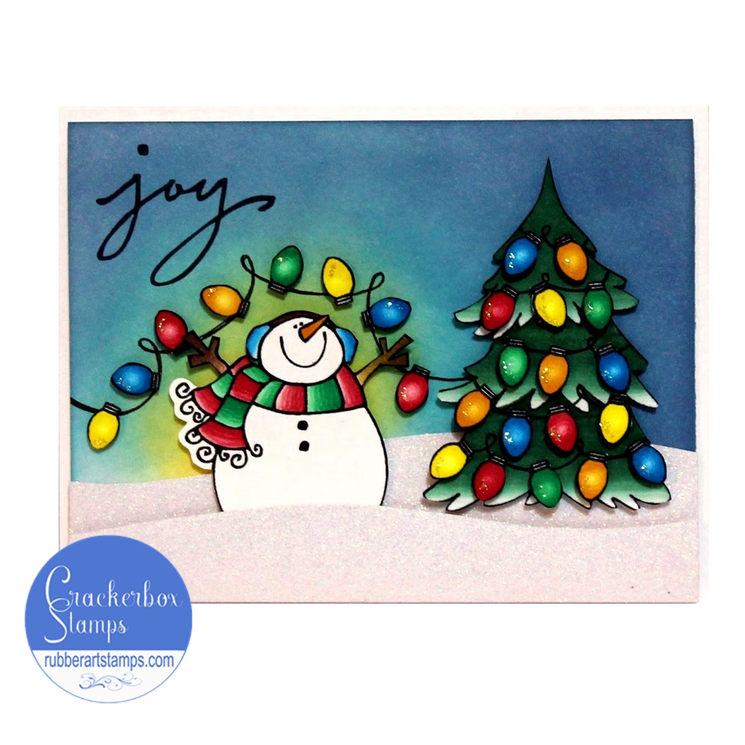 Fun Winter Scene - Crackerbox Stamps