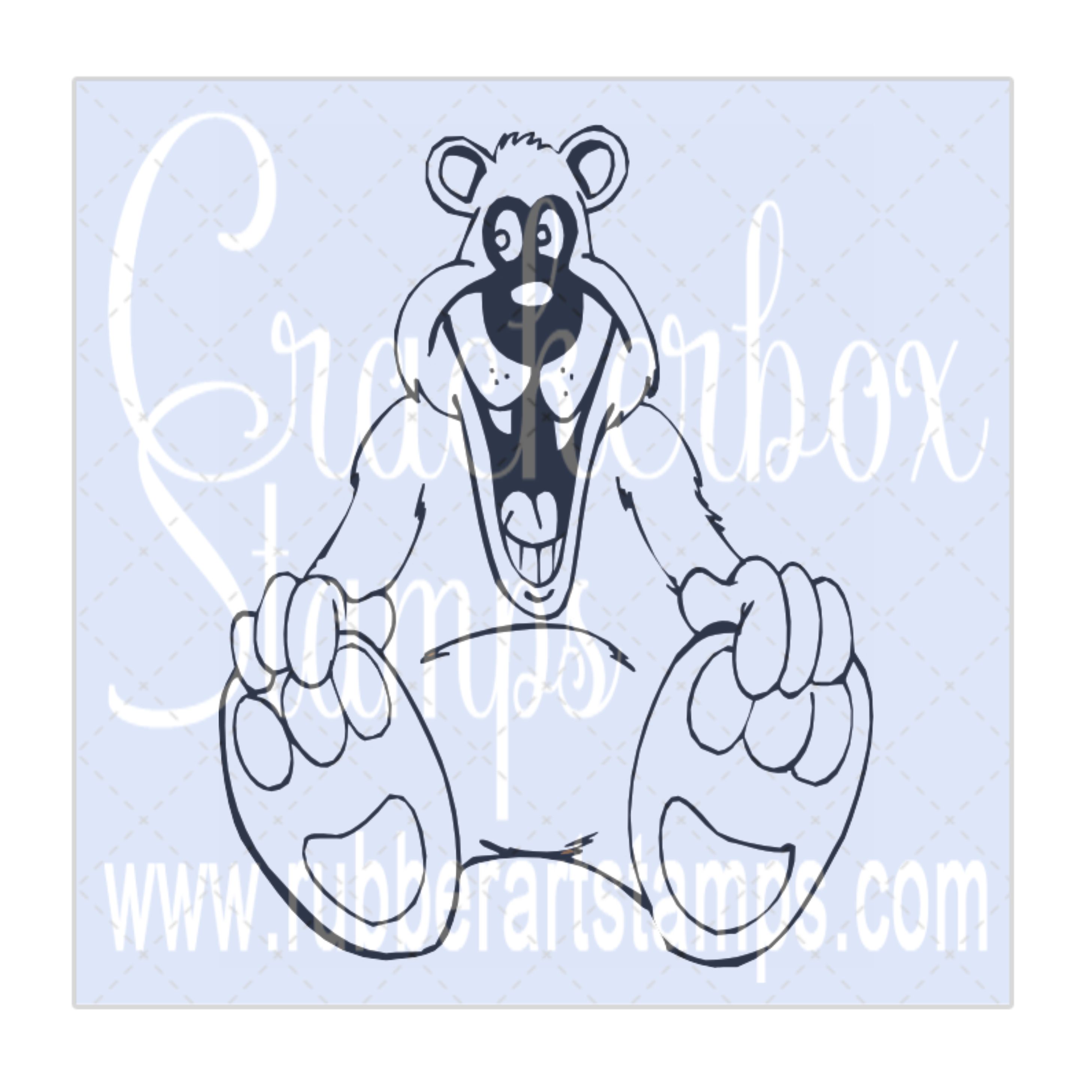 Bear Happy Berwyn - Crackerbox Stamps