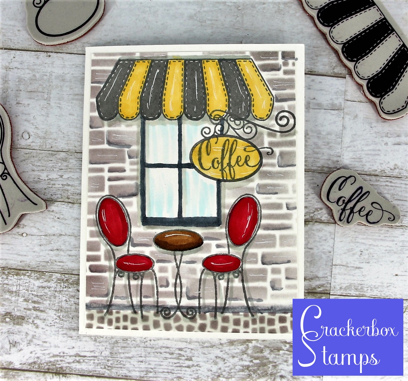 Coffee Cafe - Crackerbox Stamps