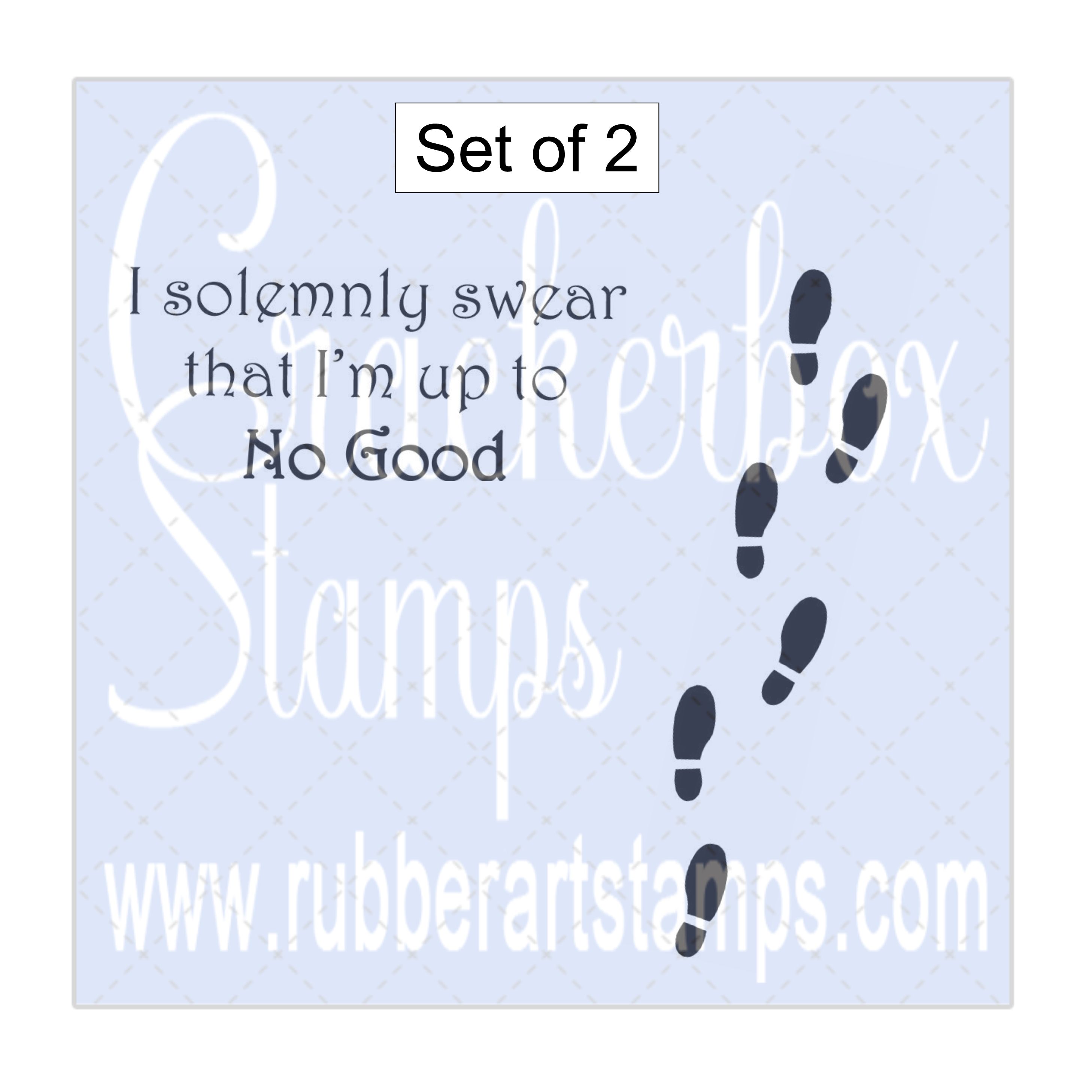 No Good and Feet Set of 2 - Crackerbox Stamps