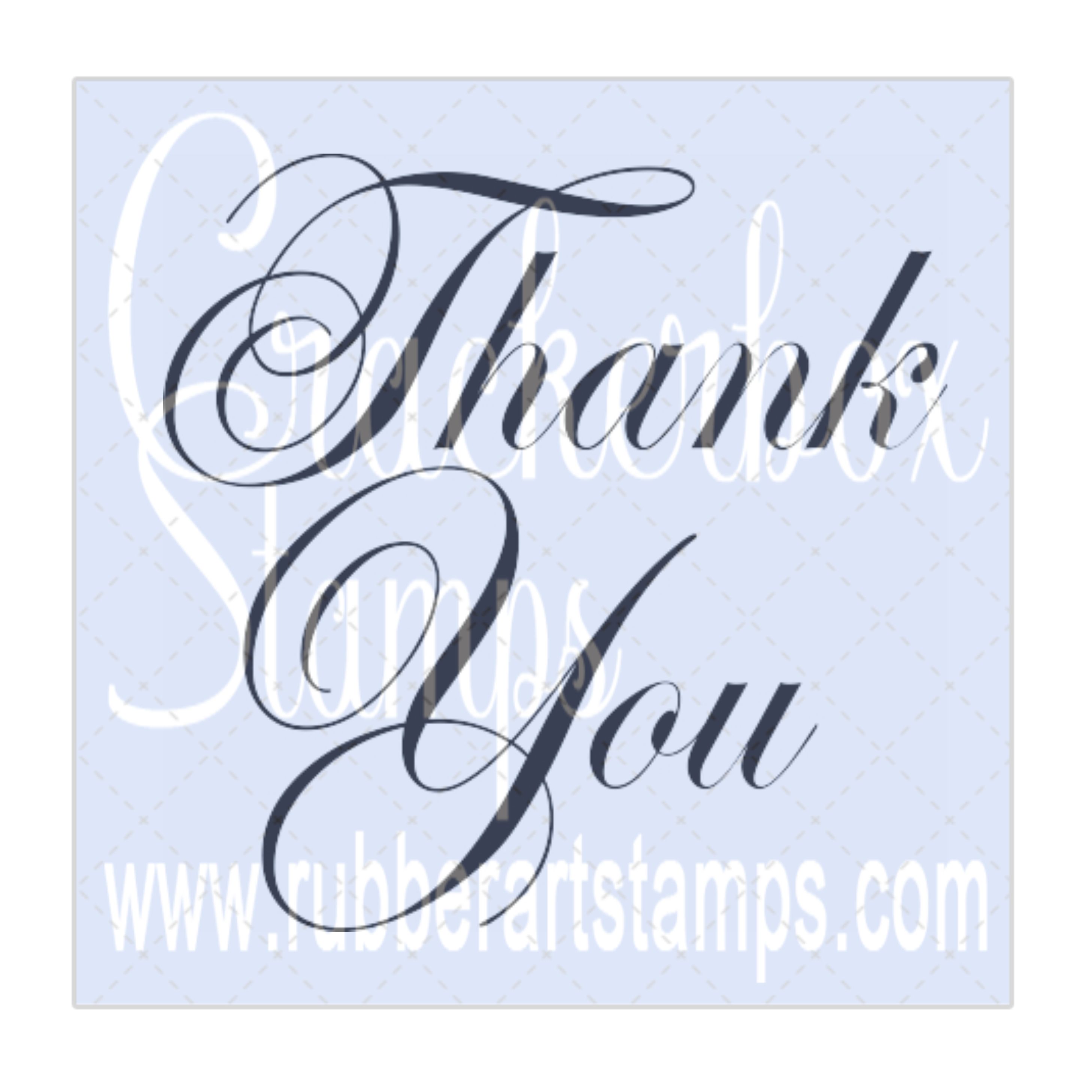 Thank You Swirl - Crackerbox Stamps