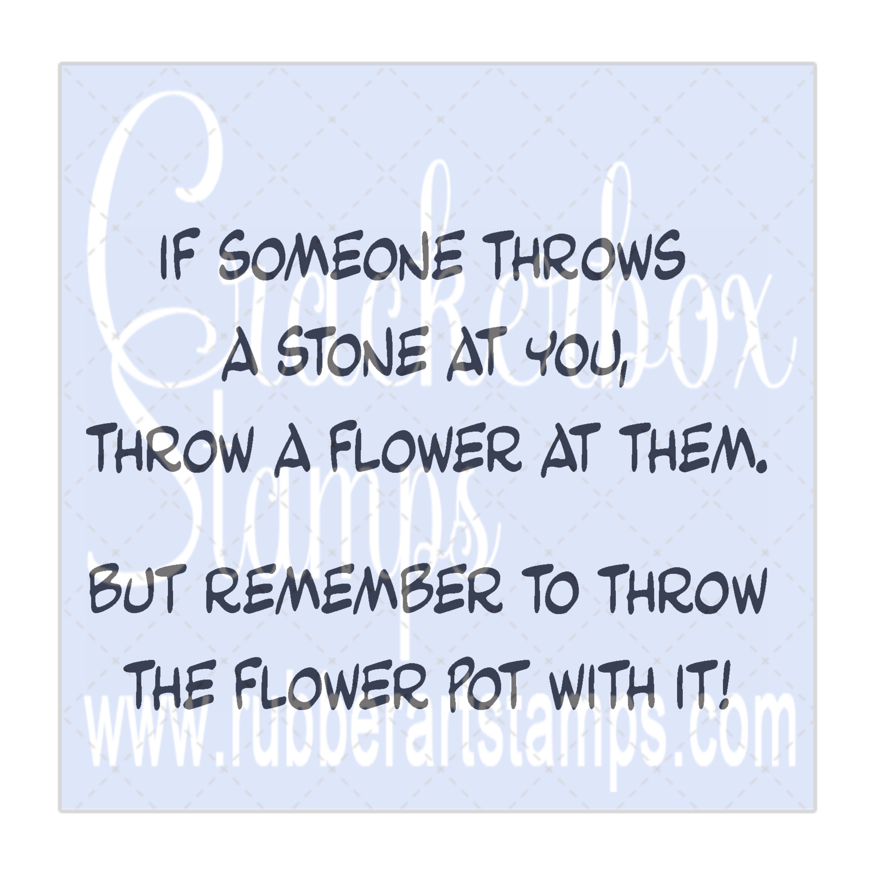 Throw Flower Pot - Crackerbox Stamps