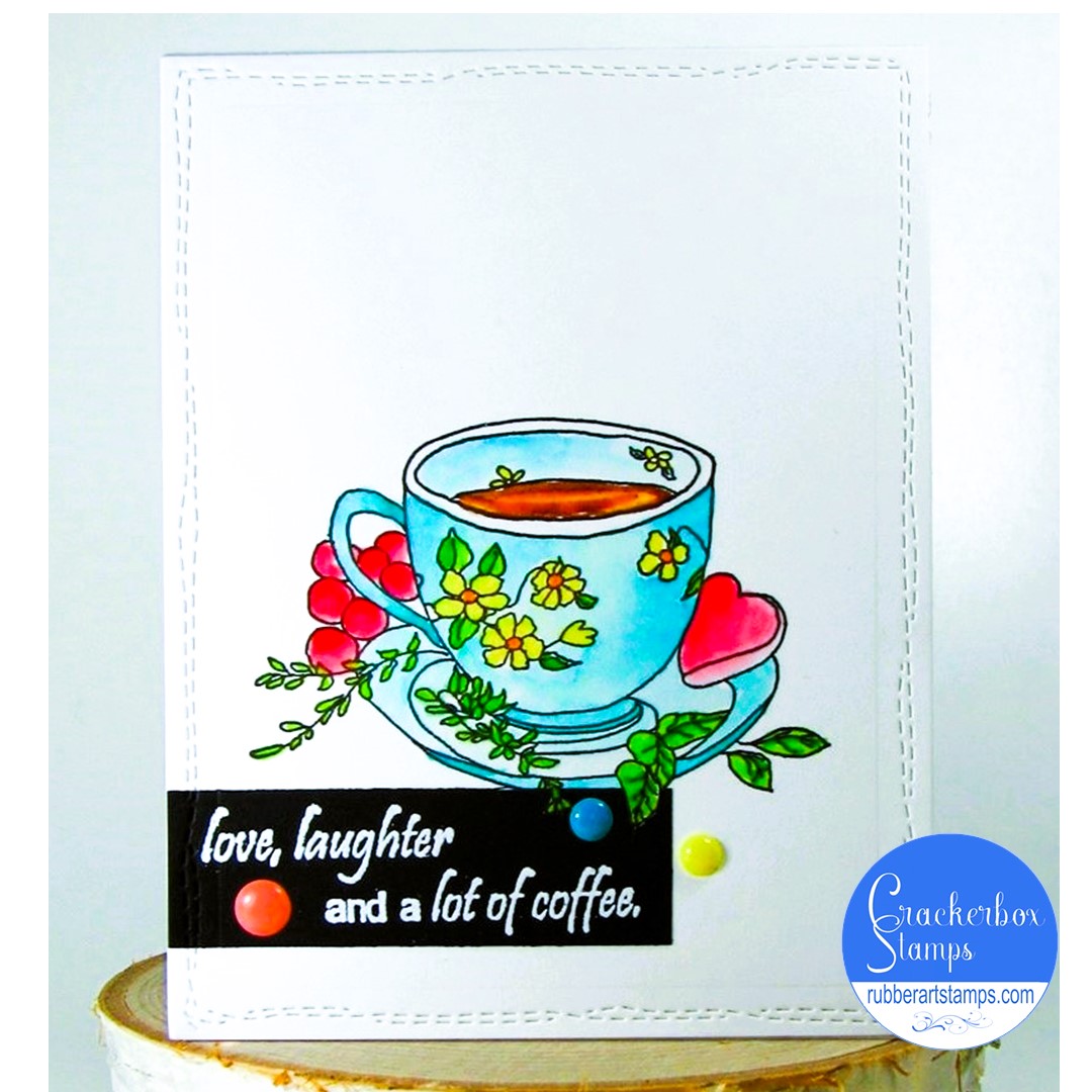 Love, Laughter, Coffee - Crackerbox Stamps