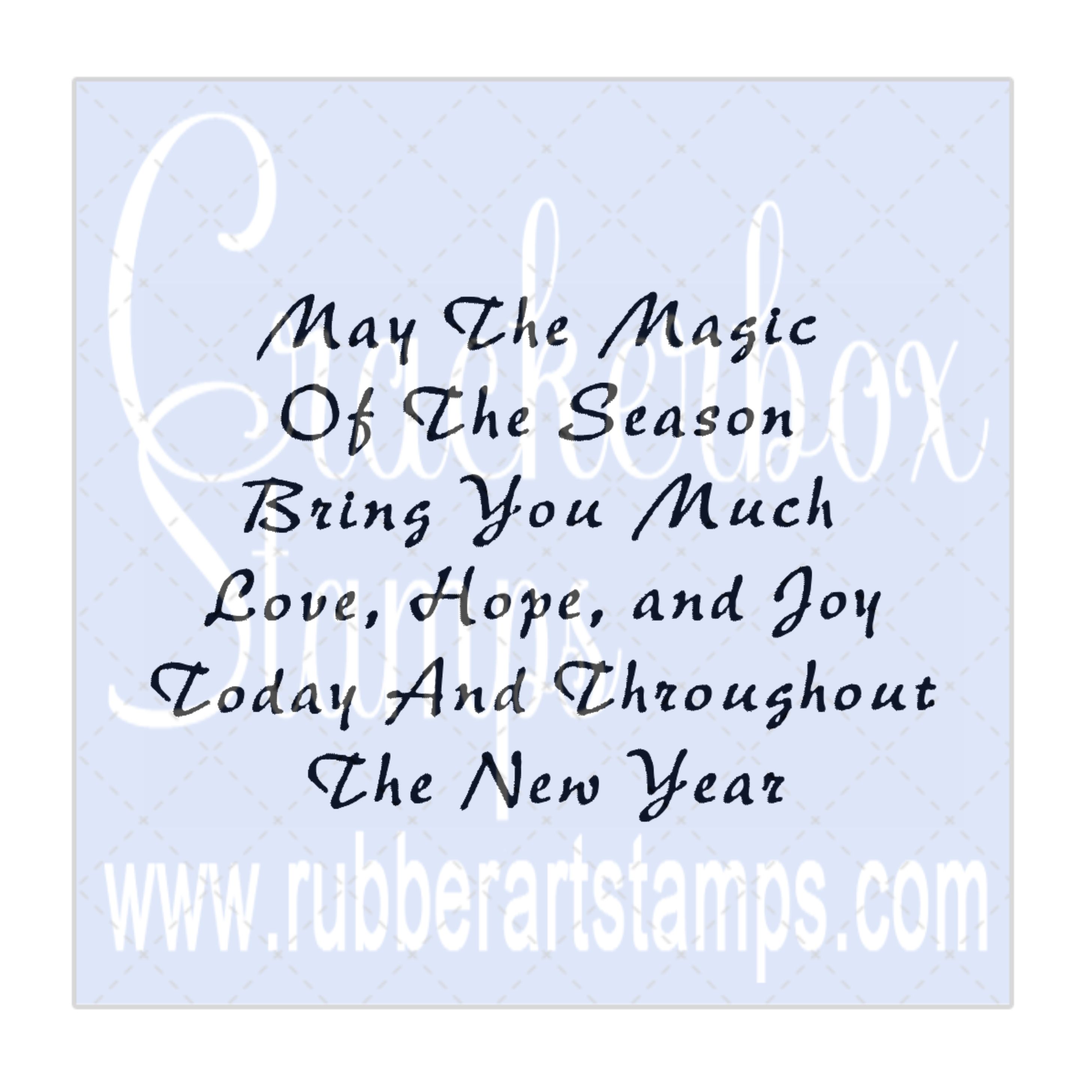 May The Magic - Crackerbox Stamps
