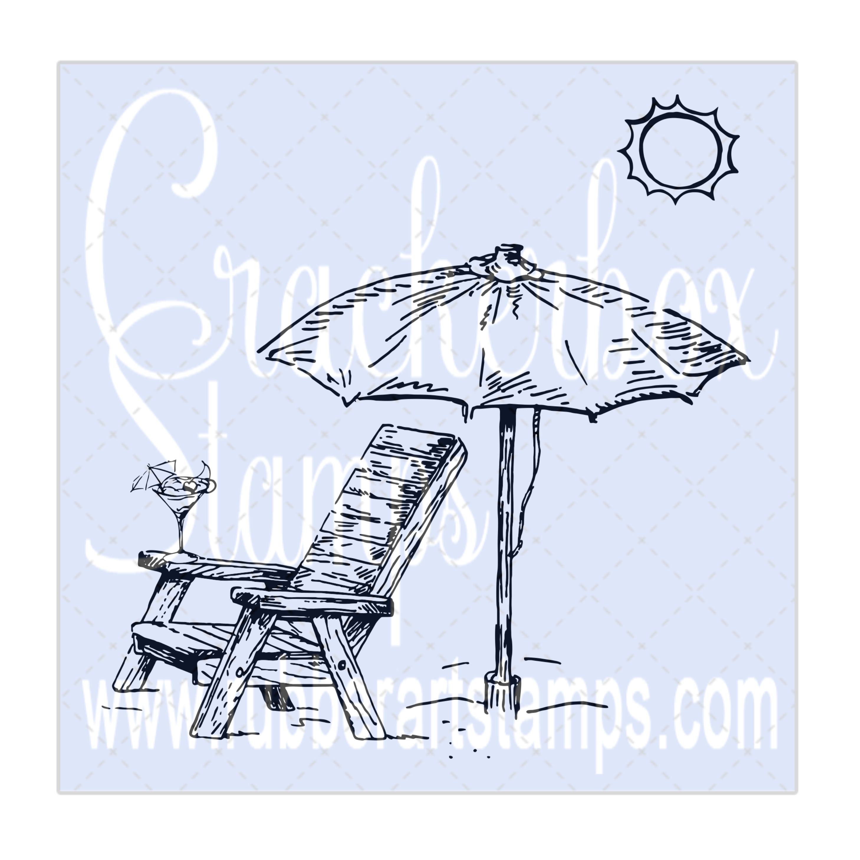 Life's Too Short Chair - Crackerbox Stamps