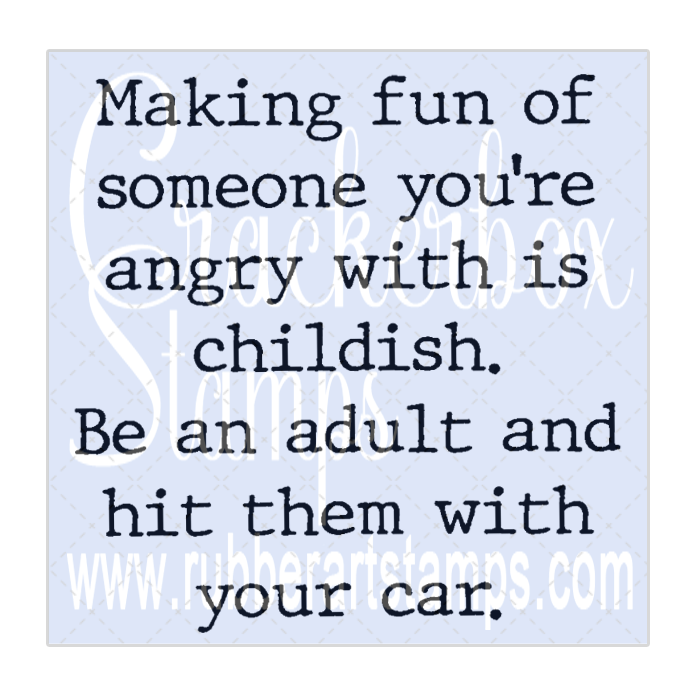 Making Fun Someone - Crackerbox Stamps