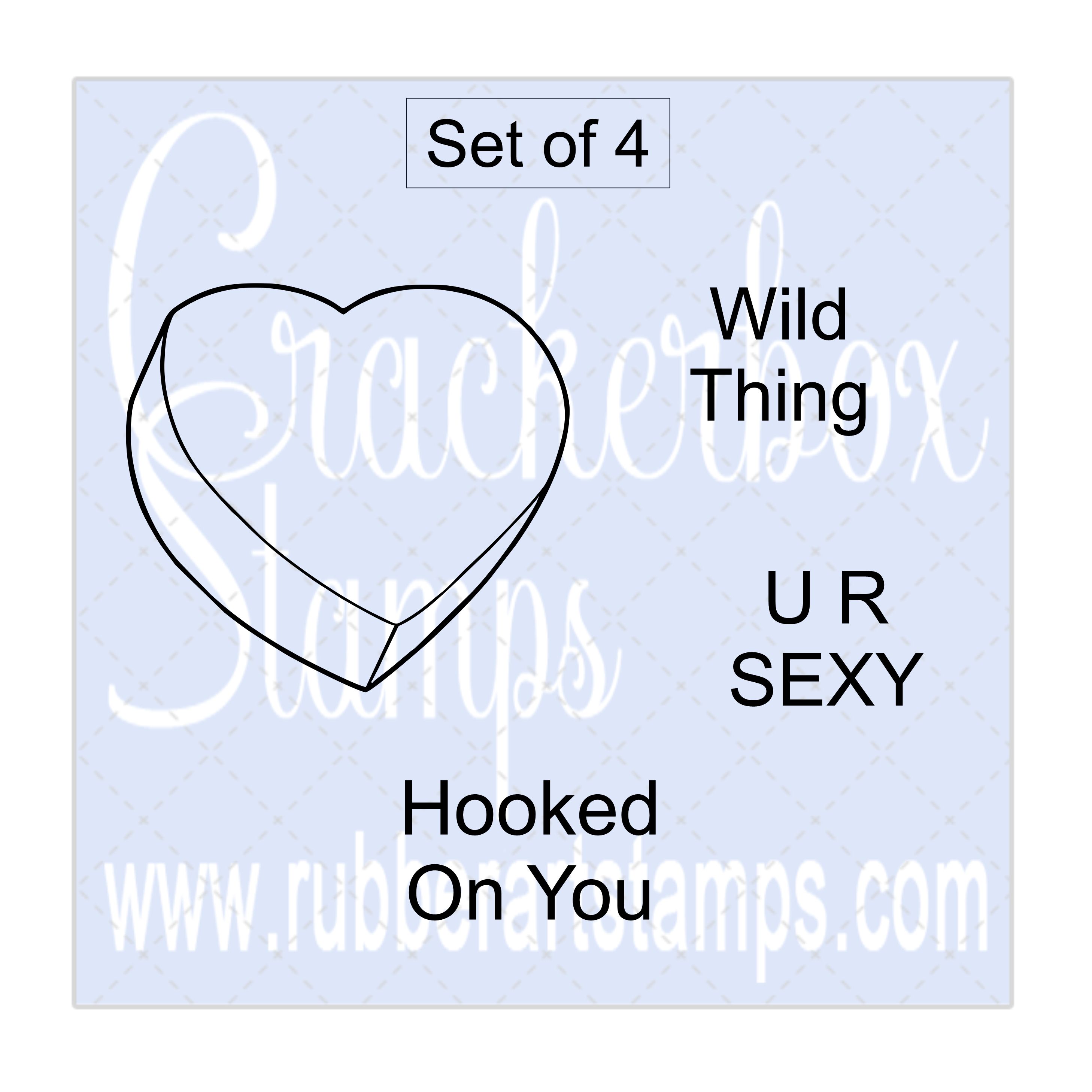 Candy Heart Big and Sassy Sayings - Crackerbox Stamps