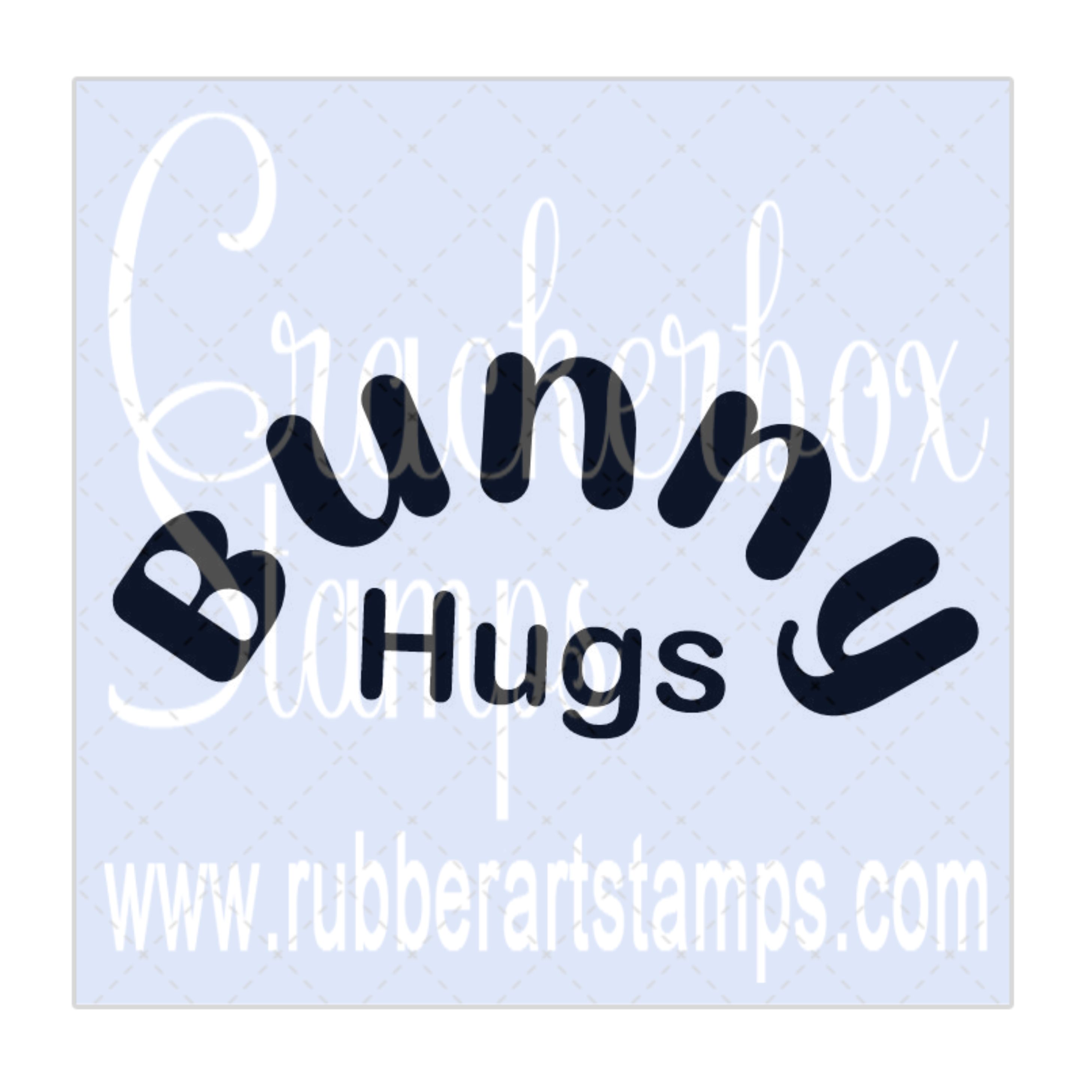 Bunny Hugs Words - Crackerbox Stamps