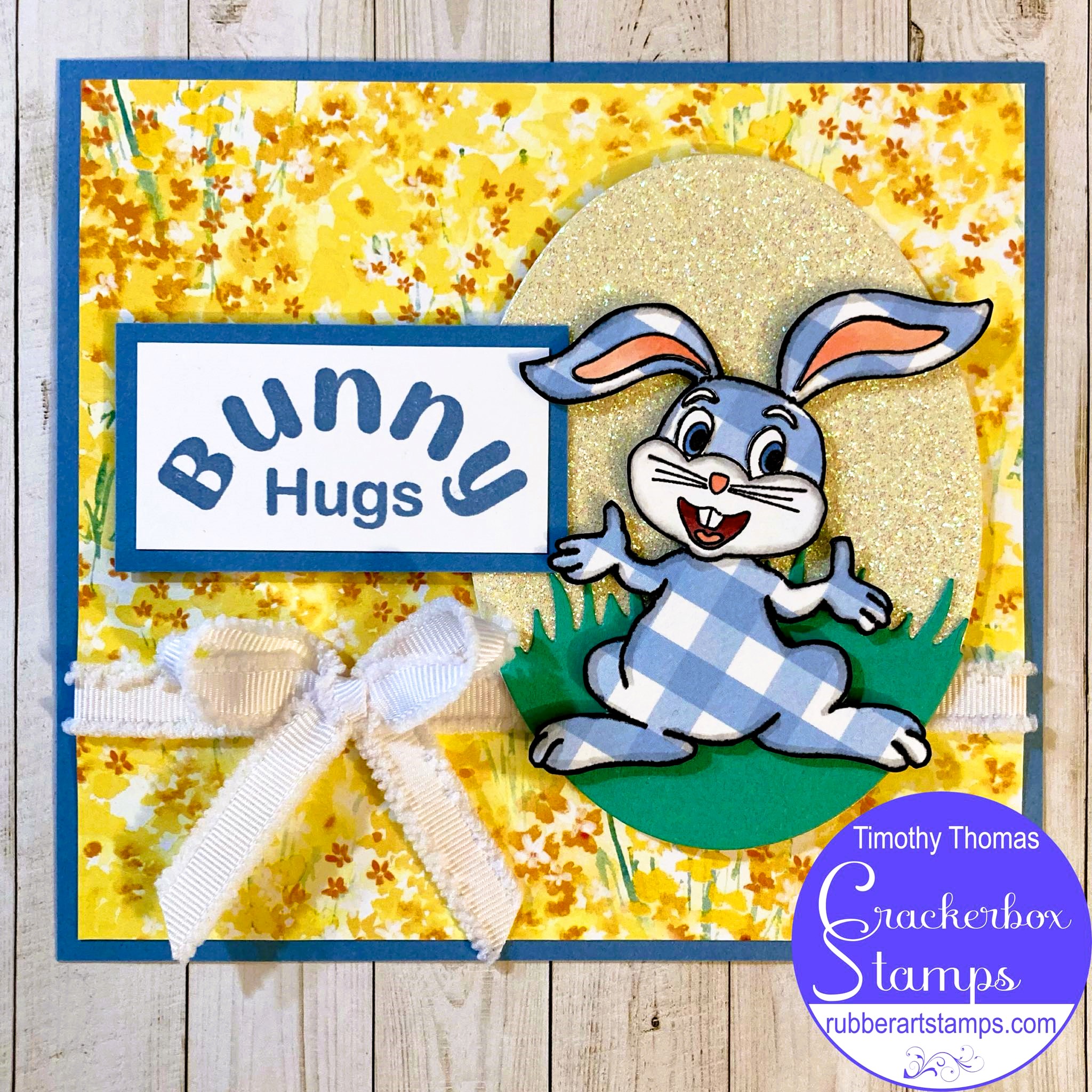 Bunny Hugs Words - Crackerbox Stamps