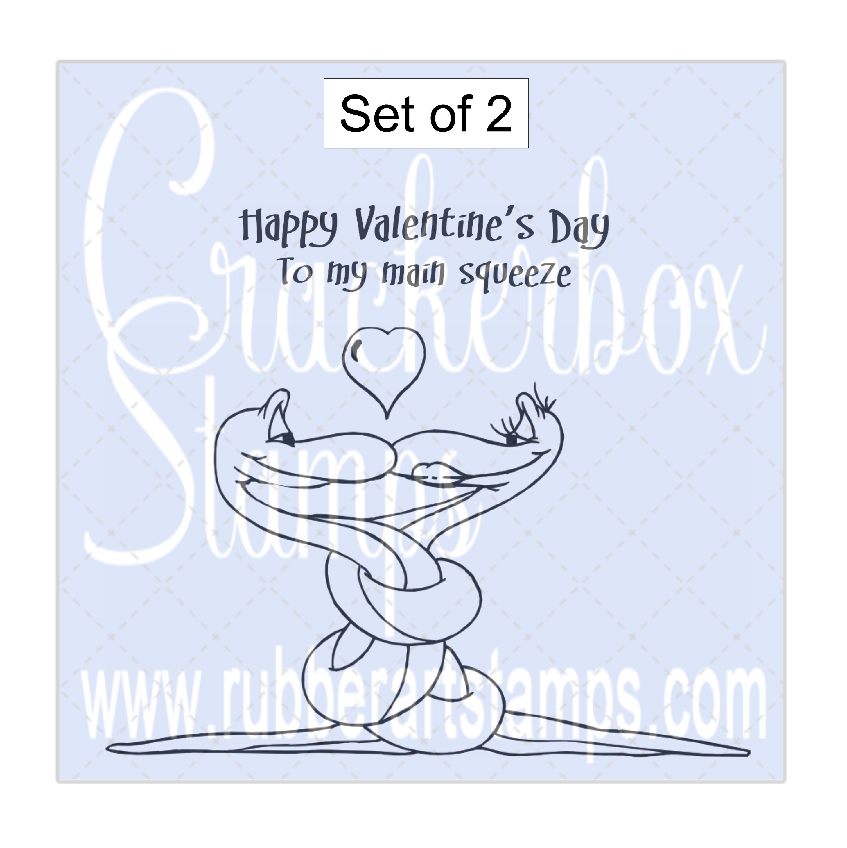 Snake Hug & Main Squeeze Set of 2 - Crackerbox Stamps