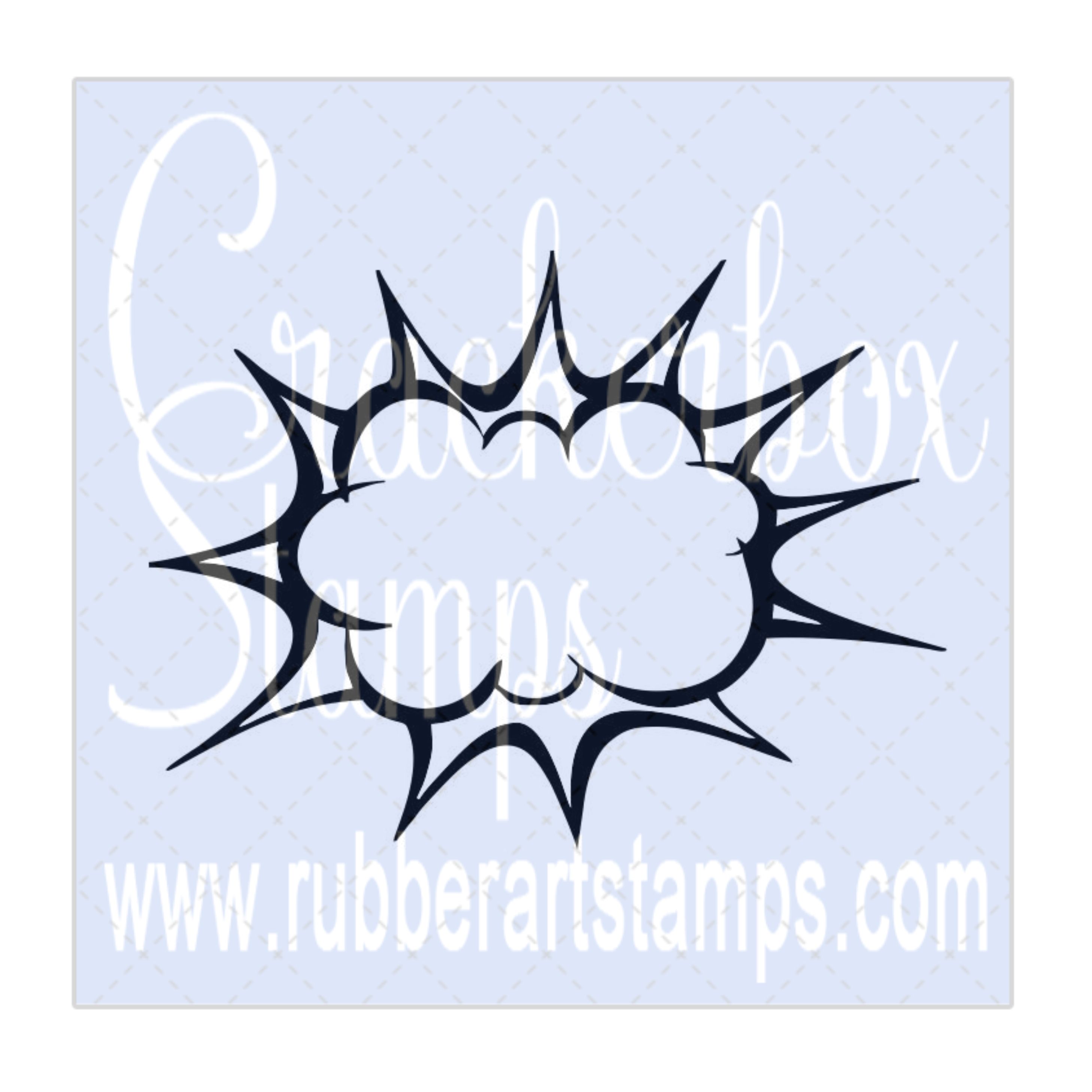 Comic Speech Bubble - Crackerbox Stamps