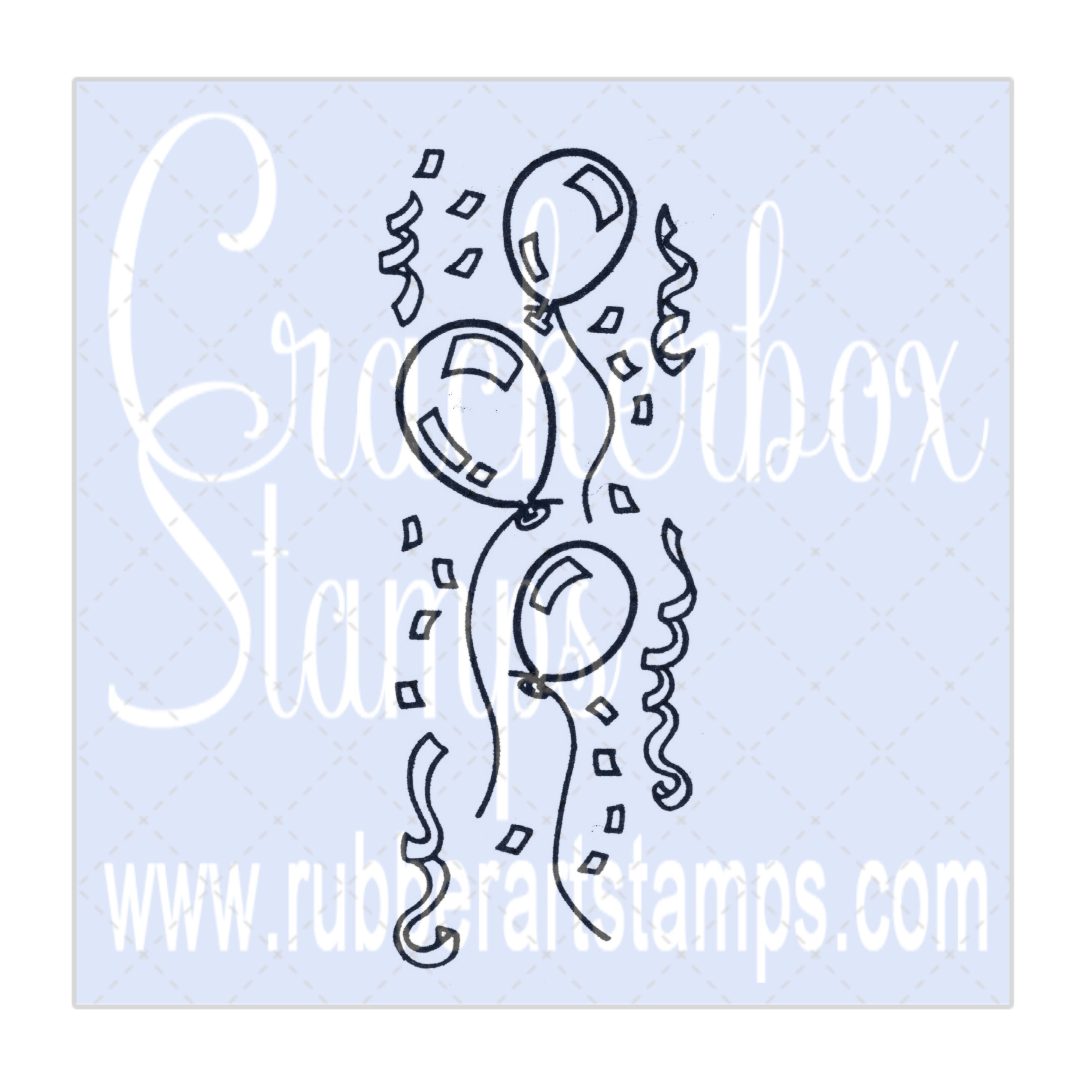 Balloons And Streamers - Crackerbox Stamps