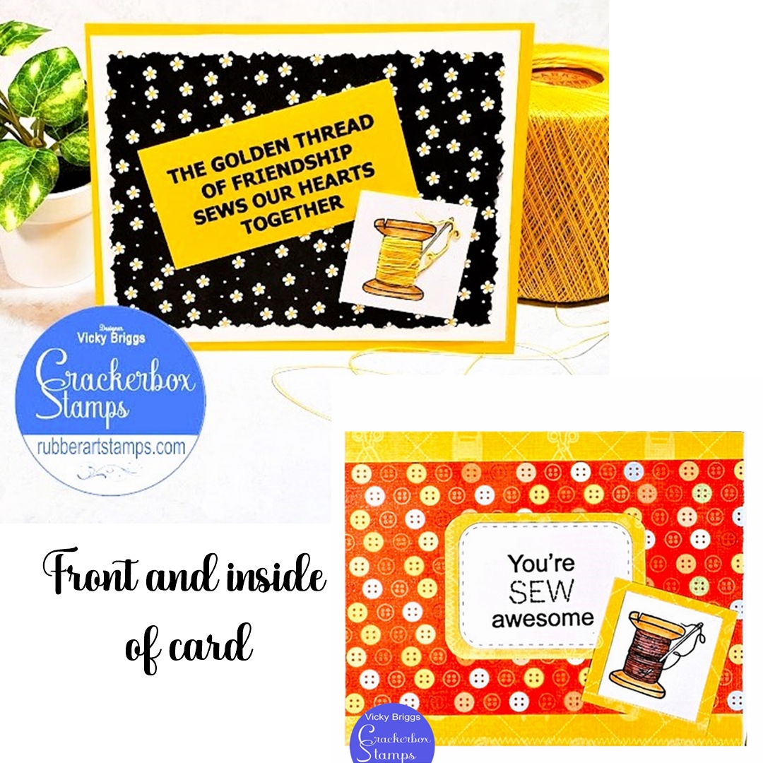 Golden Thread Of Friendship Card - Crackerbox Stamps