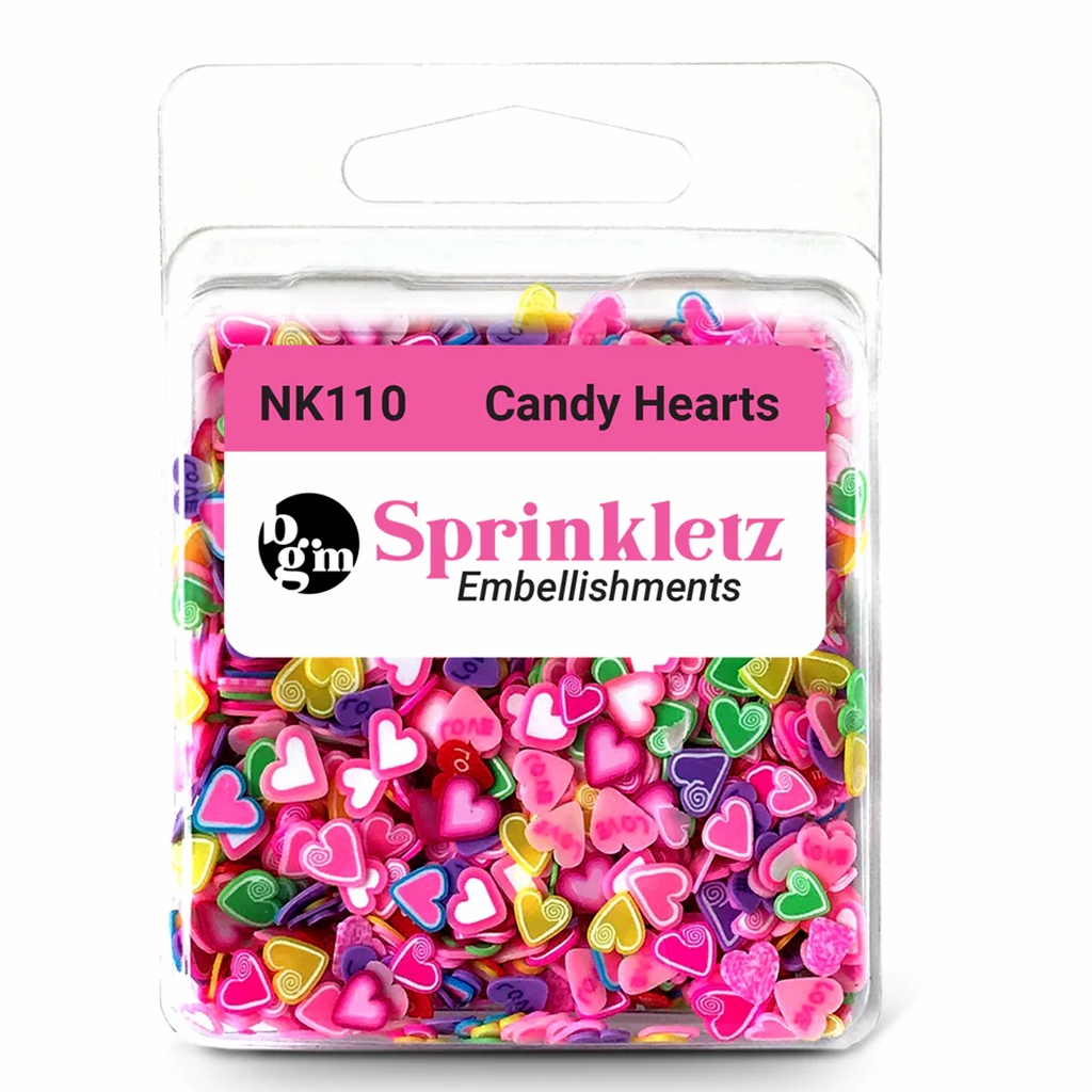 Candy Hearts - Buttons Galore - Crackerbox Stamps