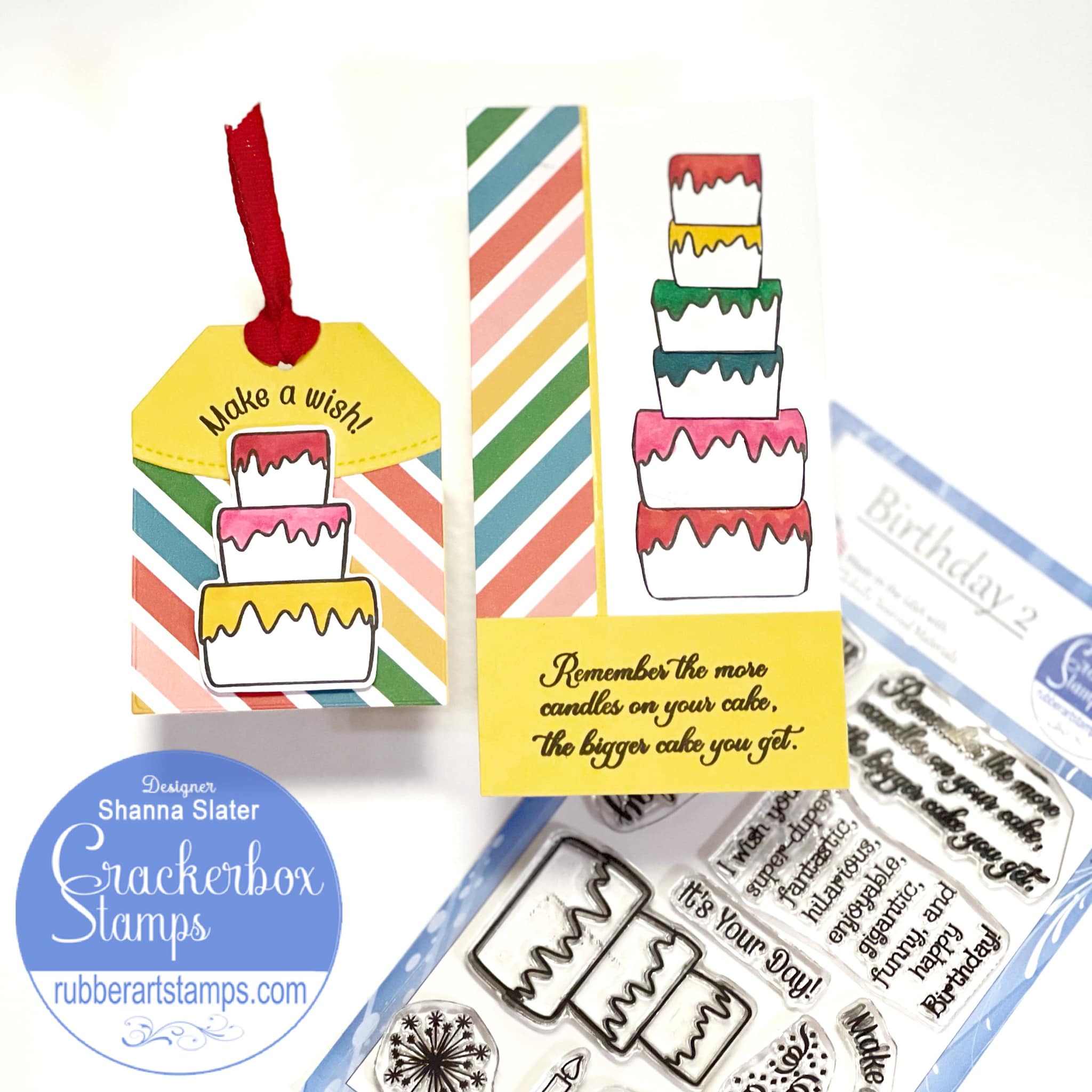 Card And Gift Birthday Cake Card