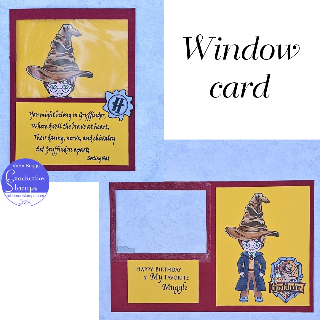 Harry Potter Window Card