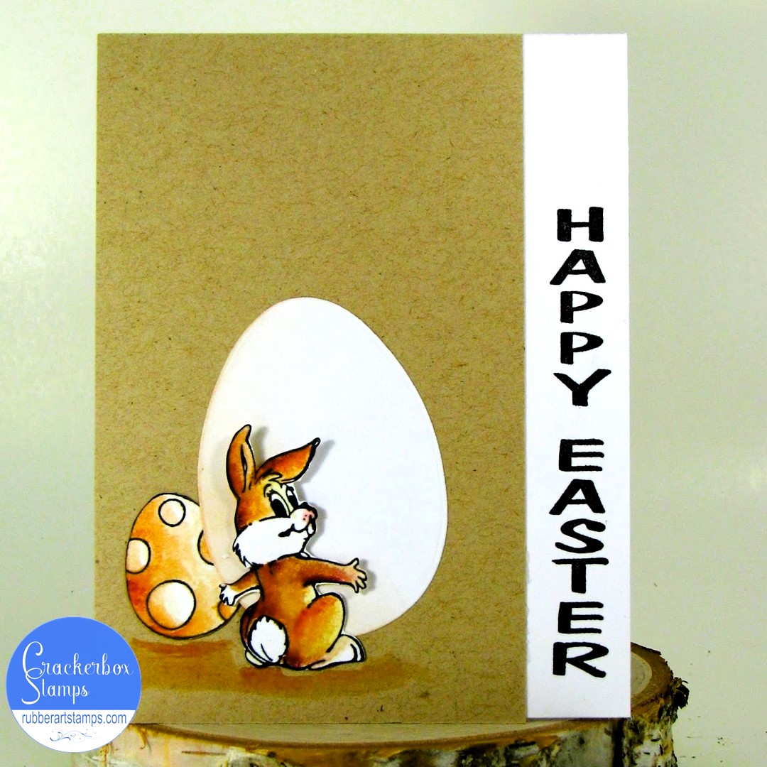 Easter Bunny And His Egg Card