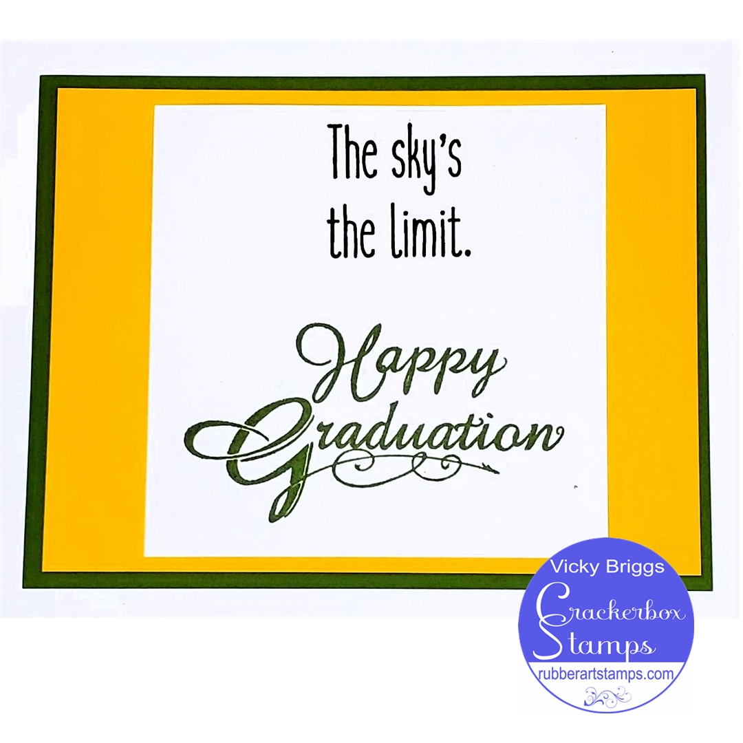 Shoot For The Moon Graduation Card