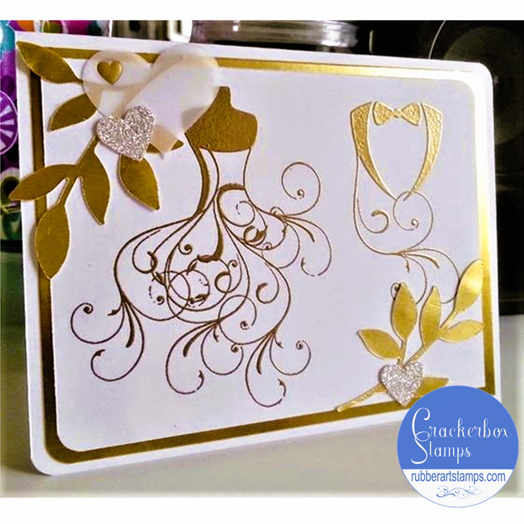 Gold Wedding Card