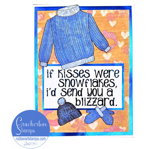 Kisses Were Snowflakes Card