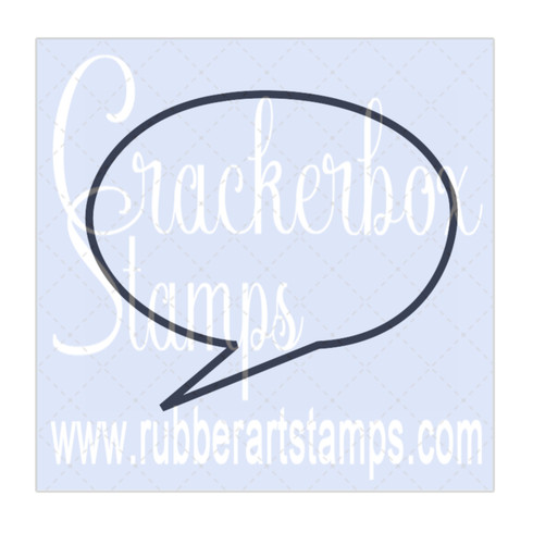 Word Bubble round - Crackerbox Stamps