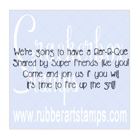 Fire Up The Grill - Crackerbox Stamps