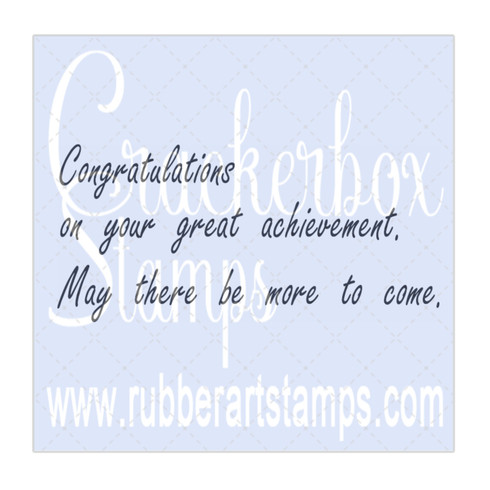 Great Achievment - Crackerbox Stamps