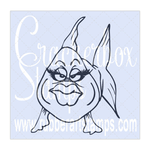 Bernice Angel Fish - Crackerbox Stamps