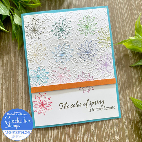 Spring Flower Card - Crackerbox Stamps