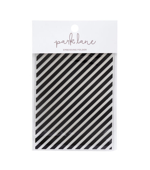 Park Lane Stripe Embossing Folder - Crackerbox Stamps