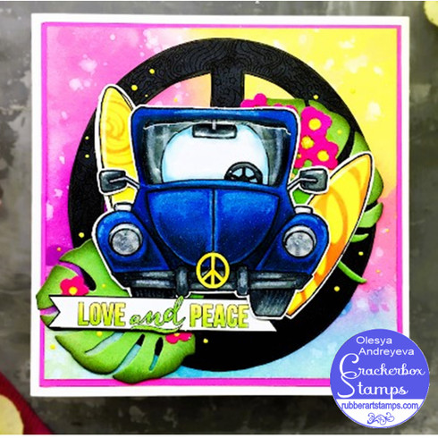 Love And Peace Car Card