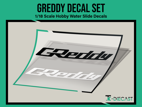 Greddy Decal Set - Tk Diecast