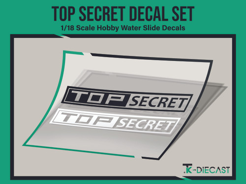 Top Secret Decal Set - Tk Diecast