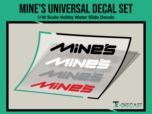 Mine's Universal Decal Set - Tk Diecast