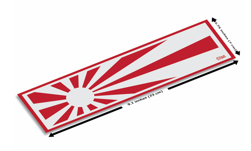 Rising Suns Vinyl Slap Sticker - Tk Diecast