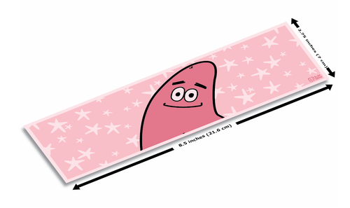 Patrick Star Vinyl Slap Sticker - Tk Diecast