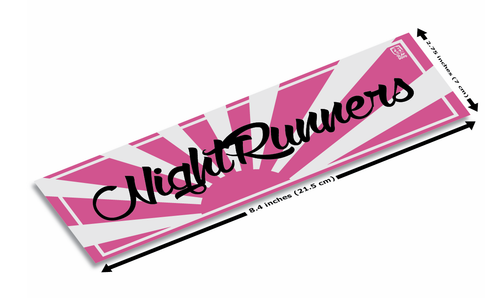 Night Runners Vinyl Slap Sticker - Tk Diecast