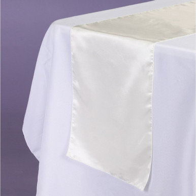 Satin Runner 14"x108" Ivory