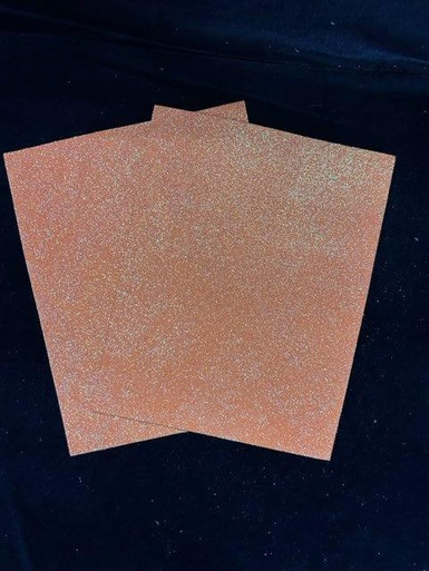 Glittered Foam Sheet Orange